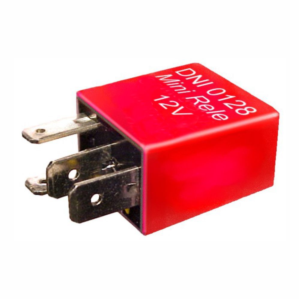 DNI0128 - Míni Relé Auxiliar 40A - 12V - DNI - Condutores elétricos
